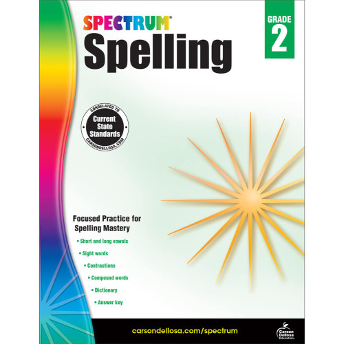 Spectrum Spelling Workbook Grade 2 Spectrum® CD704598