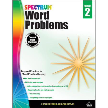 Spectrum Word Problems Workbook Grade 2 Spectrum® CD704495