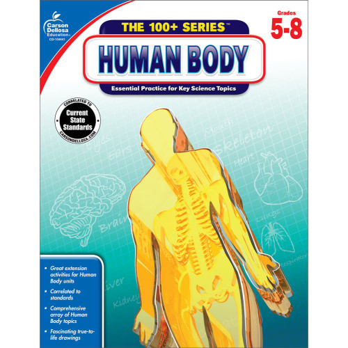 Human Body Workbook Grade 5-8 Carson-Dellosa Education® CD104641