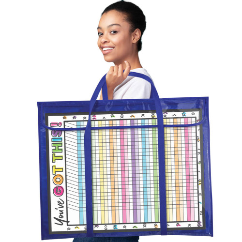 Deluxe Bulletin Board Storage Pocket Chart Storage Carson-Dellosa E...