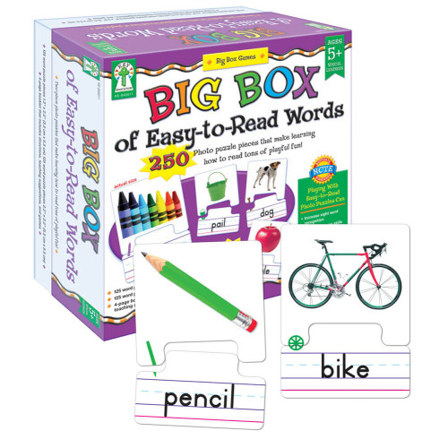 Big Box of Easy-to-Read Words Puzzle Key Education CD840011