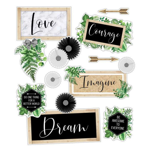 Simply Boho Inspirational Signs Mini Bulletin Board Set Schoolgirl ...