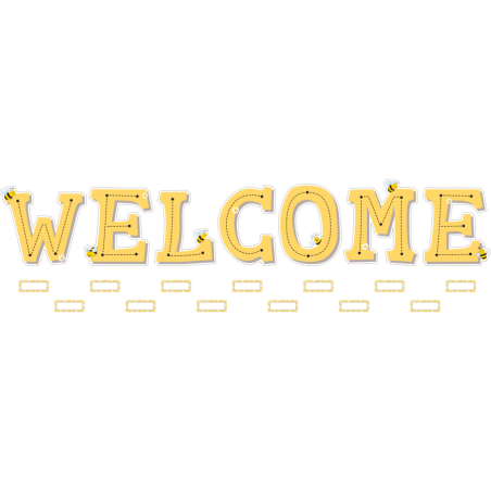 Buzzing Bees Welcome Bulletin Board Teacher Created Resources tcr-6912