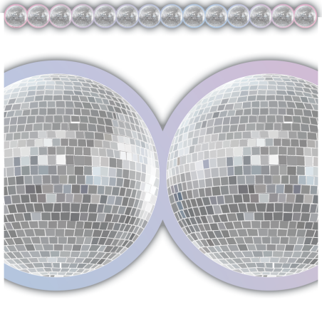 Disco Balls Die-Cut Border Trim Teacher Created Resources tcr-6979