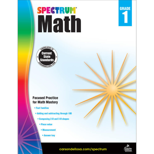 Spectrum Math Workbook Grade 1 Carson-Dellosa Education® CD704561