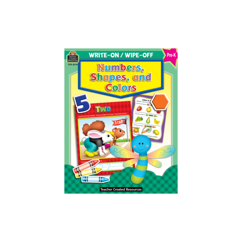 Write-On/Wipe-Off Book: Numbers, Shapes and Colors Teacher Created ...
