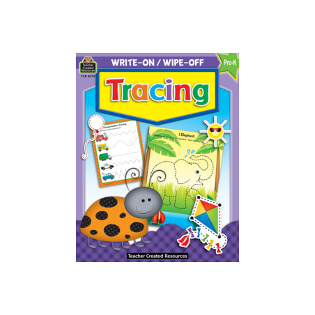 Write-On/Wipe-Off Book: Tracing Teacher Created Resources TCR-8215