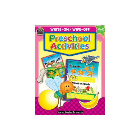 Write-On/Wipe-Off Book: Preschool Activities Teacher Created Resour...