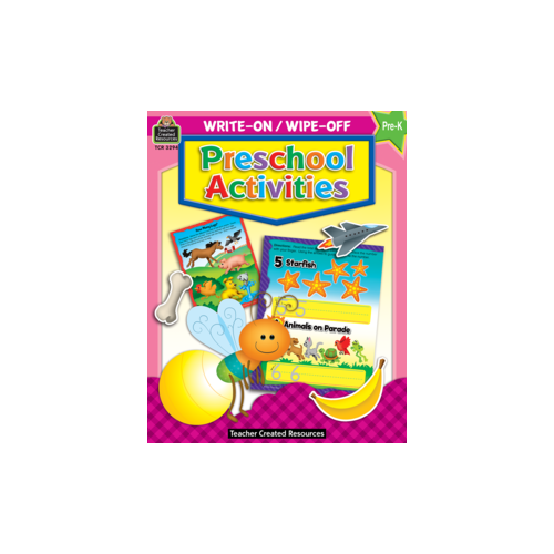Write-On/Wipe-Off Book: Preschool Activities Teacher Created Resour...