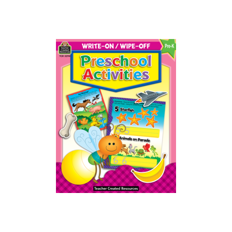 Write-On/Wipe-Off Book: Preschool Activities Teacher Created Resour...