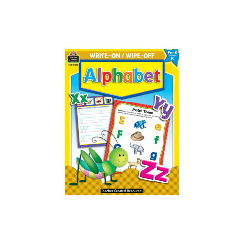 Write-On/Wipe-Off Book: Alphabet Teacher Created Resources TCR-8213