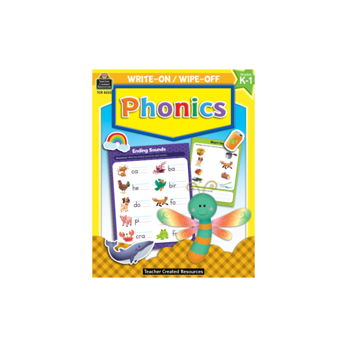 Write-On/Wipe-Off Book: Phonics Teacher Created Resources TCR-8222