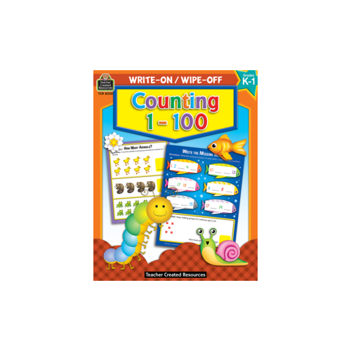 Write-On/Wipe-Off Book: Counting 1-100 Teacher Created Resources TC...