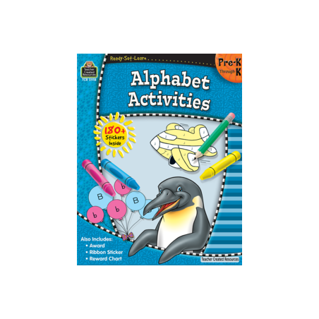 Ready-Set-Learn: Alphabet Activities PreK-K Teacher Created Resourc...
