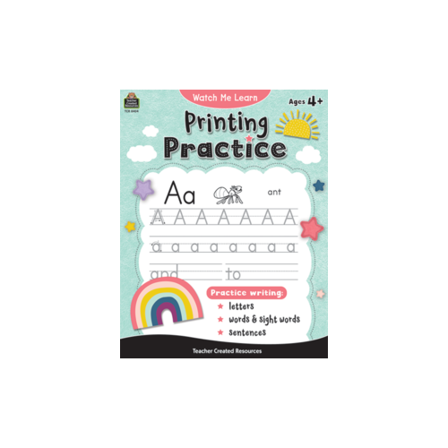 Watch Me Learn: Printing Practice Teacher Created Resources TCR-8404