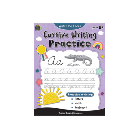 Watch Me Learn: Cursive Writing Practice Teacher Created Resources ...
