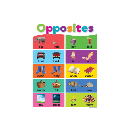 Colorful Opposites Chart Teacher Created Resources TCR-7496
