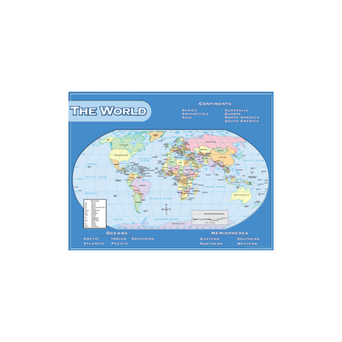 World Map Chart Teacher Created Resources TCR-7658