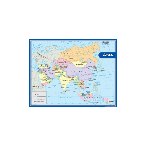 Asia Map Chart Teacher Created Resources TCR-7652