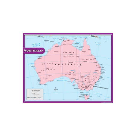 Australia Map Chart Teacher Created Resources TCR-7653