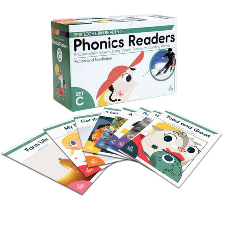 Phonics Readers Set C, R-Controlled Vowels, Long Vowel Teams, and E...