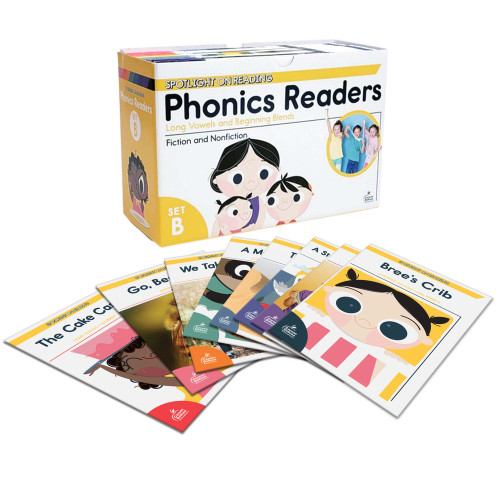 Phonics Readers Set B, Long Vowels and Beginning Blends Readers Set...