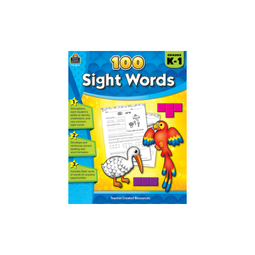 100 Sight Words Grades K-1 Teacher Created Resources TCR8049