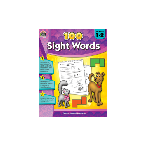 100 Sight Words Grades 1-2 Teacher Created Resources TCR8059