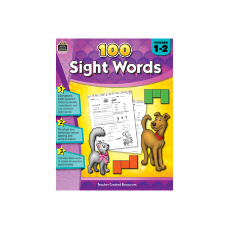 100 Sight Words Grades 1-2 Teacher Created Resources TCR8059