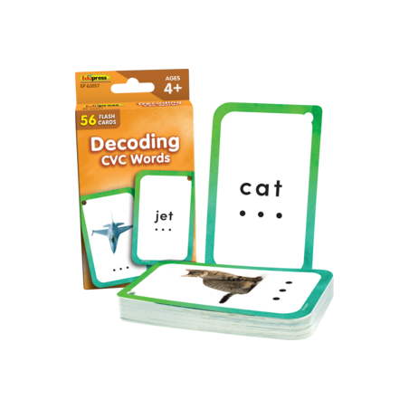Decoding CVC Words Flash Cards Teacher Created Resources TCR-62057
