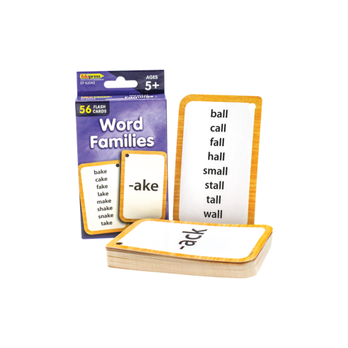 Word Families Flash Cards Teacher Created Resources TCR-62043