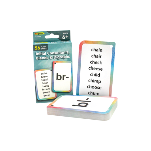 Initial Consonants, Blends & Digraphs Flash Cards Teacher Created R...