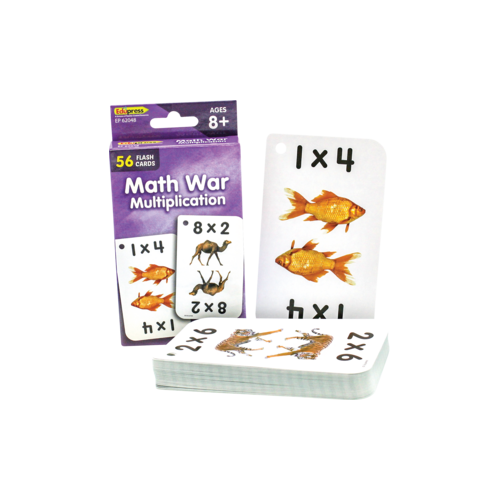 Math War Multiplication Flash Cards Teacher Created Resources TCR-6...