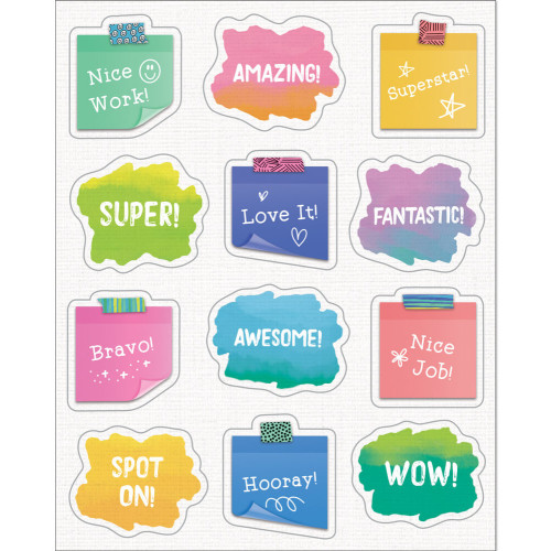Doodle Motivational Shape Stickers Carson-Dellosa Education® CD168327