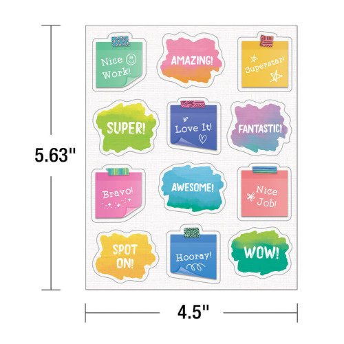 Doodle Motivational Shape Stickers Carson-Dellosa Education® CD168327
