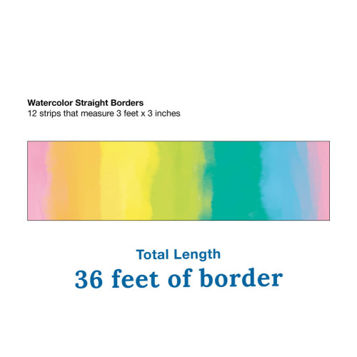 Watercolor Straight Bulleting Board Borders Carson-Dellosa Educatio...