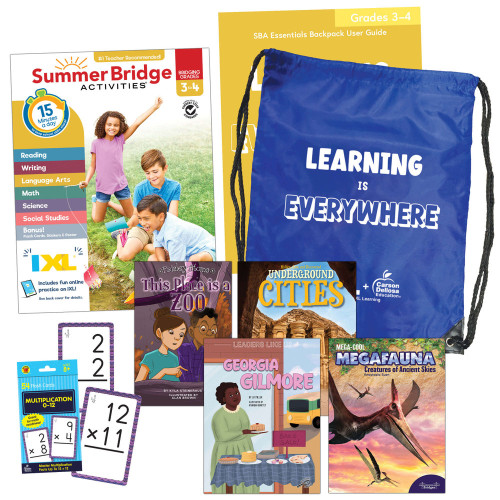 Summer Bridge Activities Backpack Grade 3-4 Carson-Dellosa Educatio...