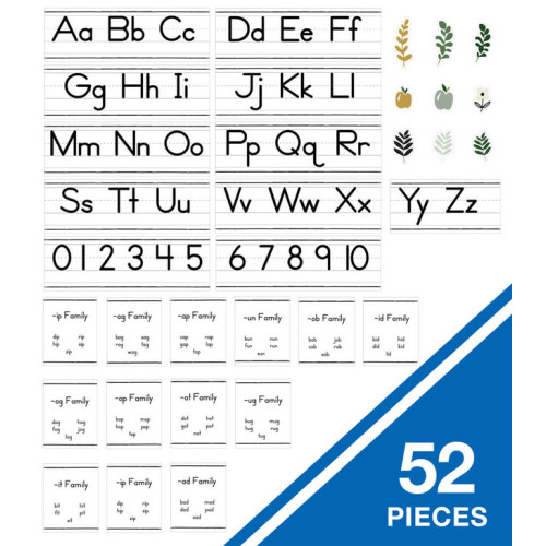 Farmhouse Alphabet Line: Manuscript Bulletin Board Set Grade PK-2 C...