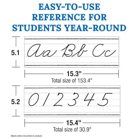 Farmhouse Alphabet Line: Cursive Bulletin Board Set Grade 2-5 Carso...