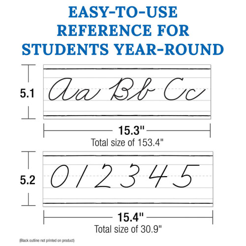 Farmhouse Alphabet Line: Cursive Bulletin Board Set Grade 2-5 Carso...