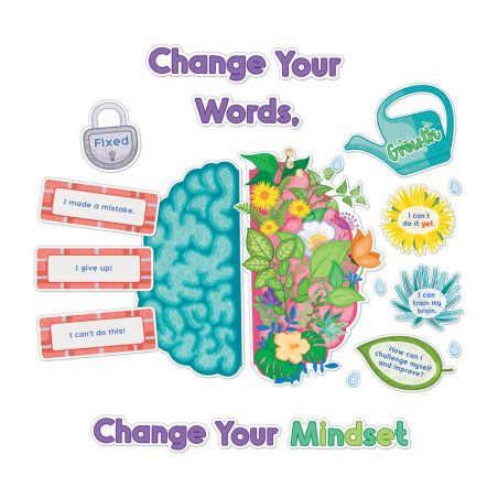 Bloom with a Growth Mindset Bulletin Board Set Carson-Dellosa Educa...